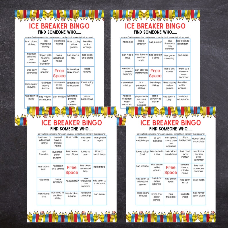 Ice Breaker Bingo | Get to Know the Class | Classroom Game | Digital ...