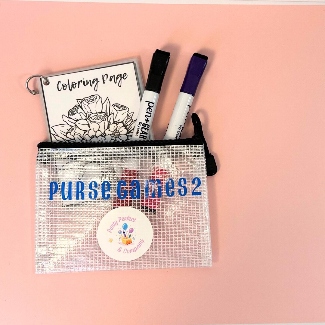 Purse Games 2: Travel Games for Kids - Etsy