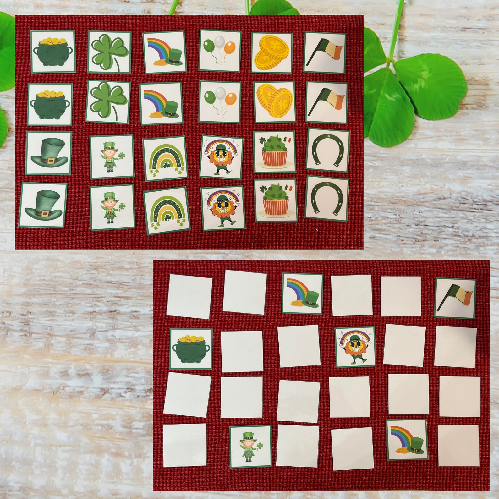 St. Patrick's Day Memory Game Printable - Etsy
