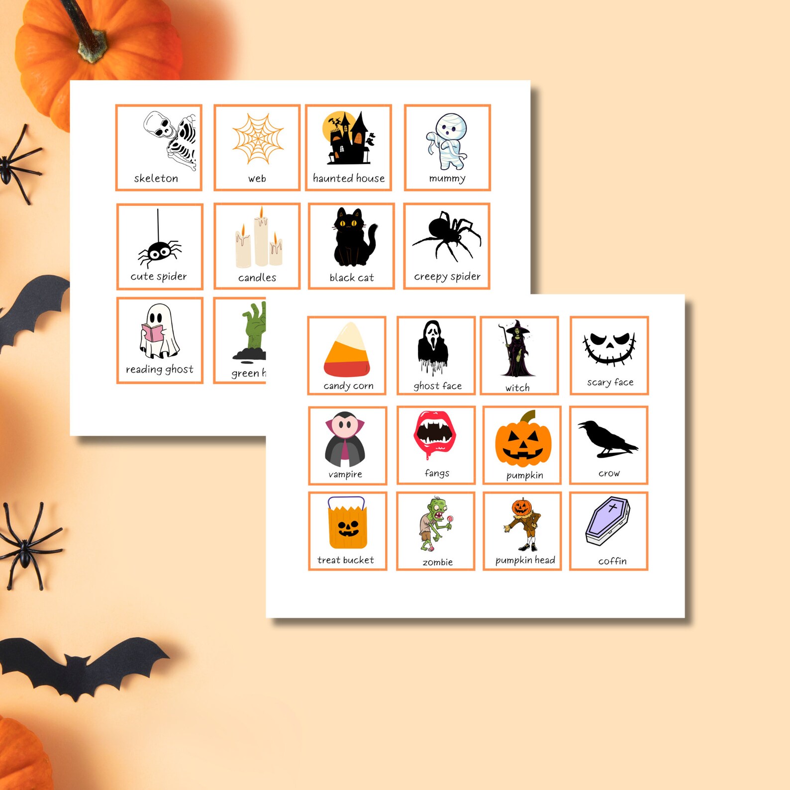 Halloween Bingo Digital Download | Halloween Party Games | Halloween ...