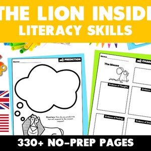 The Lion Inside Activities - Reading Comprehension & Literacy Skills ...