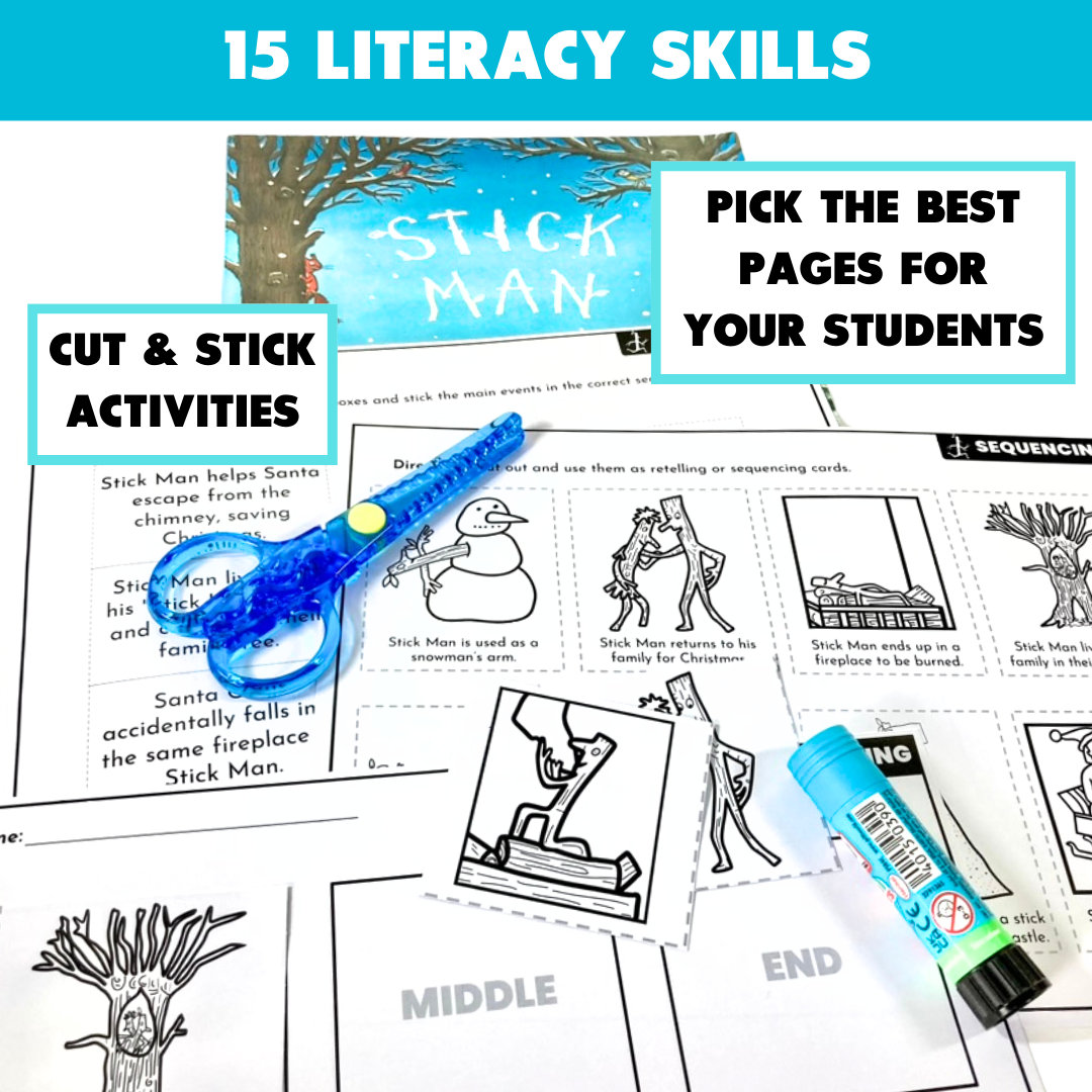 Stick Man Book Activities - Julia Donaldson Literacy Read Aloud Book ...