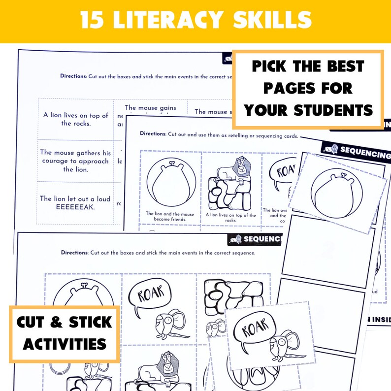 The Lion Inside Activities - Reading Comprehension & Literacy Skills ...