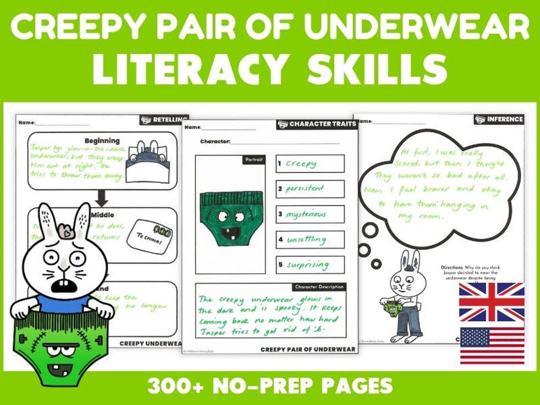 Creepy Pair of Underwear Activities Aaron Reynolds Reading Companion ...