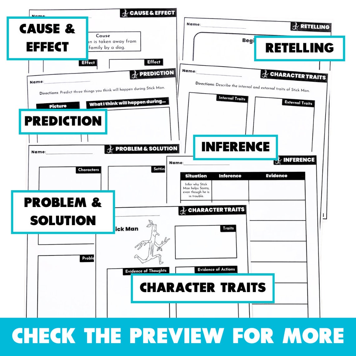 Stick Man Book Activities - Julia Donaldson Literacy Read Aloud Book ...