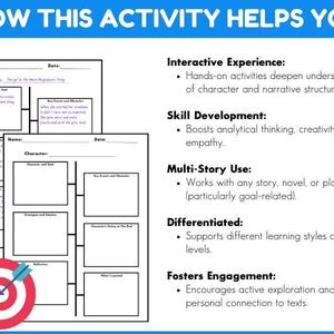 Book Character Goal Setting Templates My Goals Child Goal Mapping ...