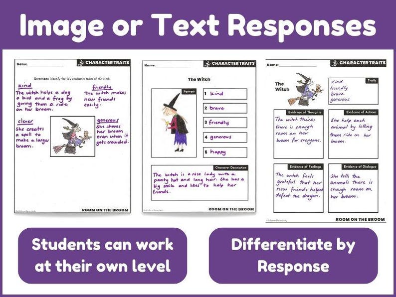 Room on the Broom Activities - Reading Comprehension & Literacy Skills ...