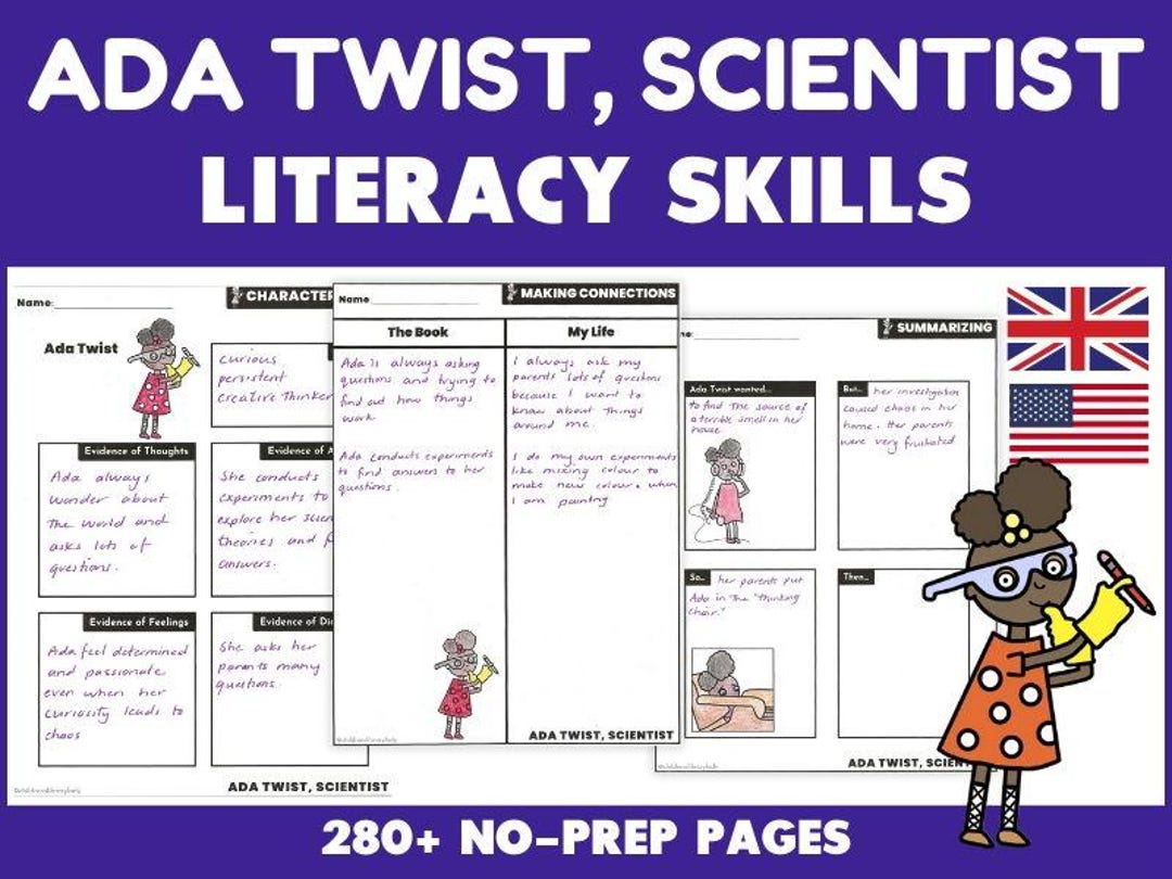 Ada Twist, Scientist Book Activities - Reading Comprehension and ...