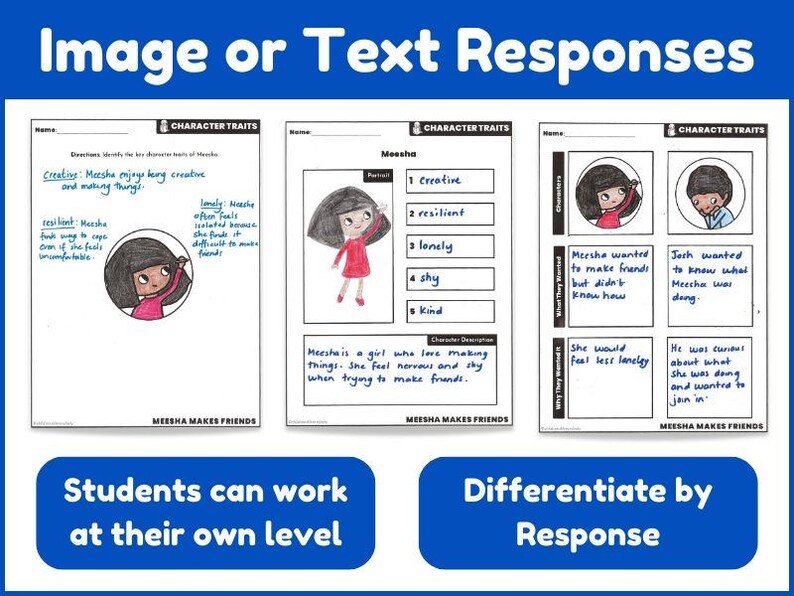 Meesha Makes Friends Activities - Reading Comprehension - Reading ...