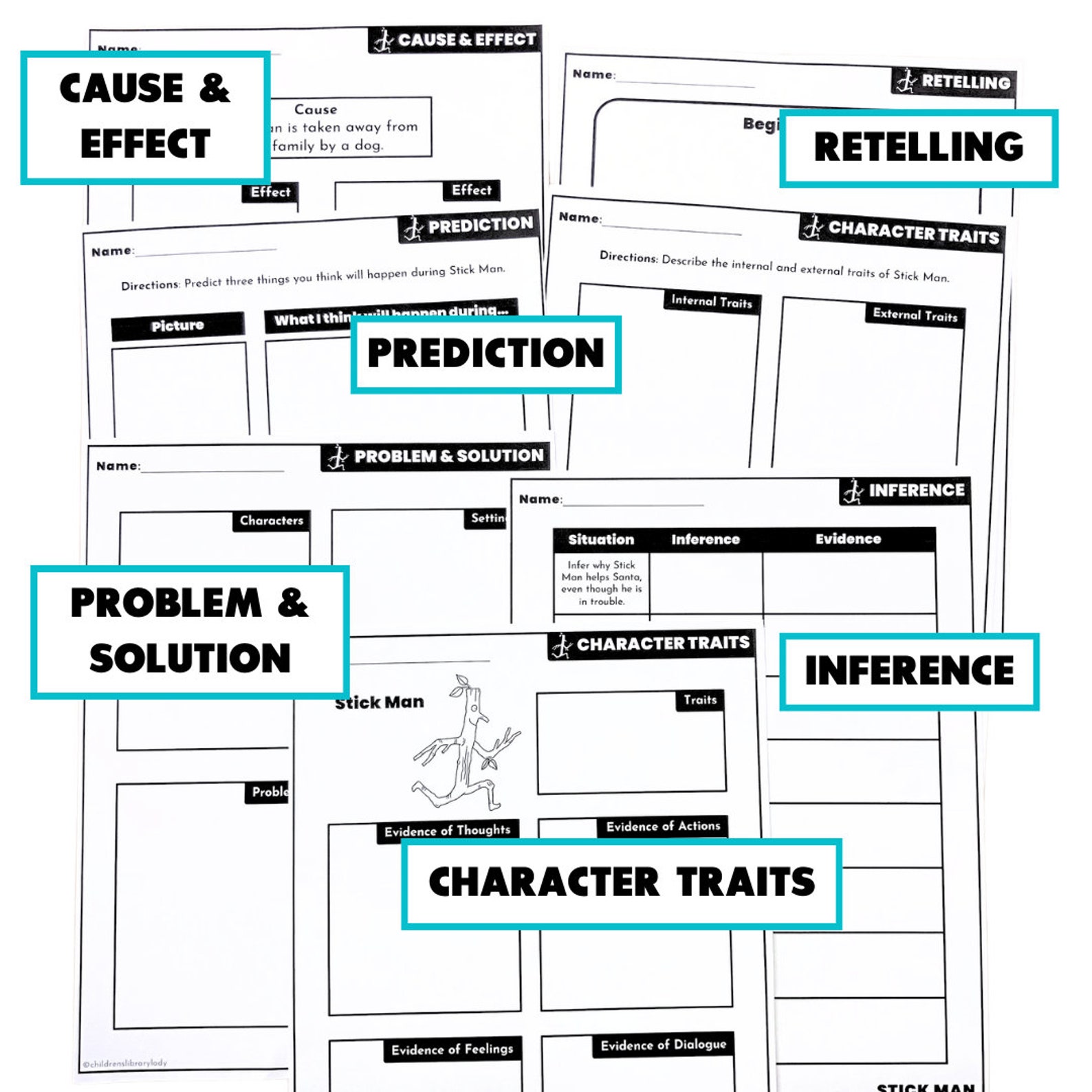 Stick Man Book Activities - Julia Donaldson Literacy Read Aloud Book ...