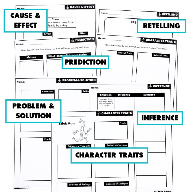 Stick Man Book Activities - Julia Donaldson Literacy Read Aloud Book ...