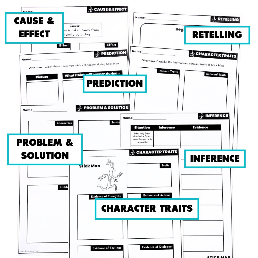 Stick Man Book Activities - Julia Donaldson Literacy Read Aloud Book ...