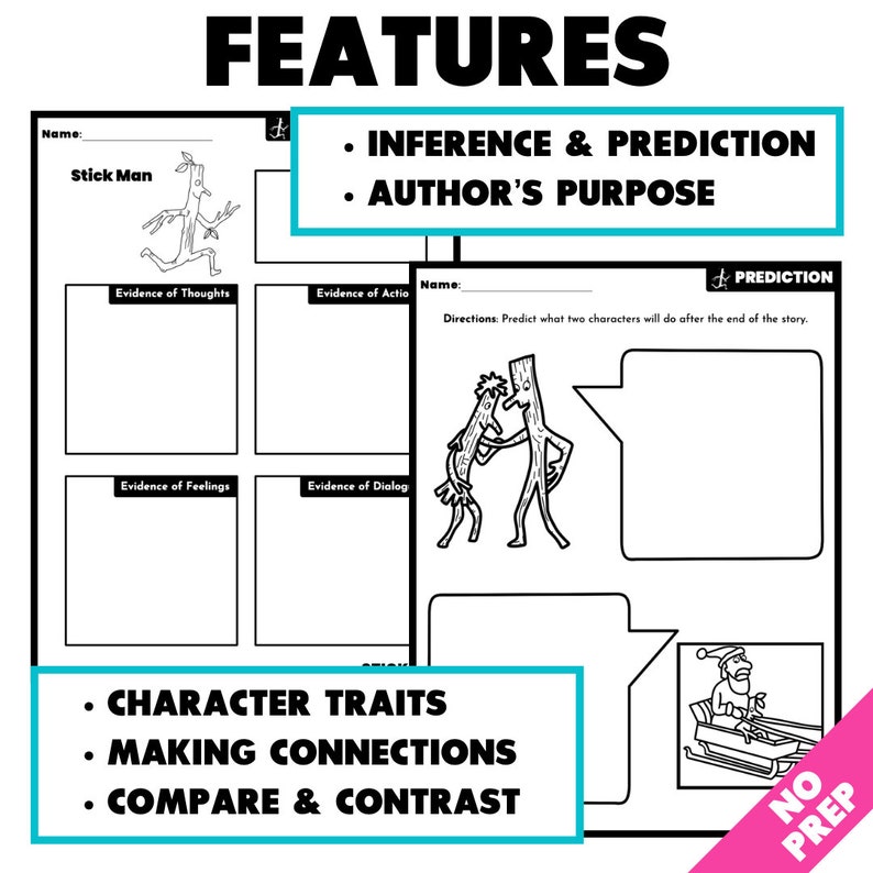 Stick Man Book Activities - Julia Donaldson Literacy Read Aloud Book ...