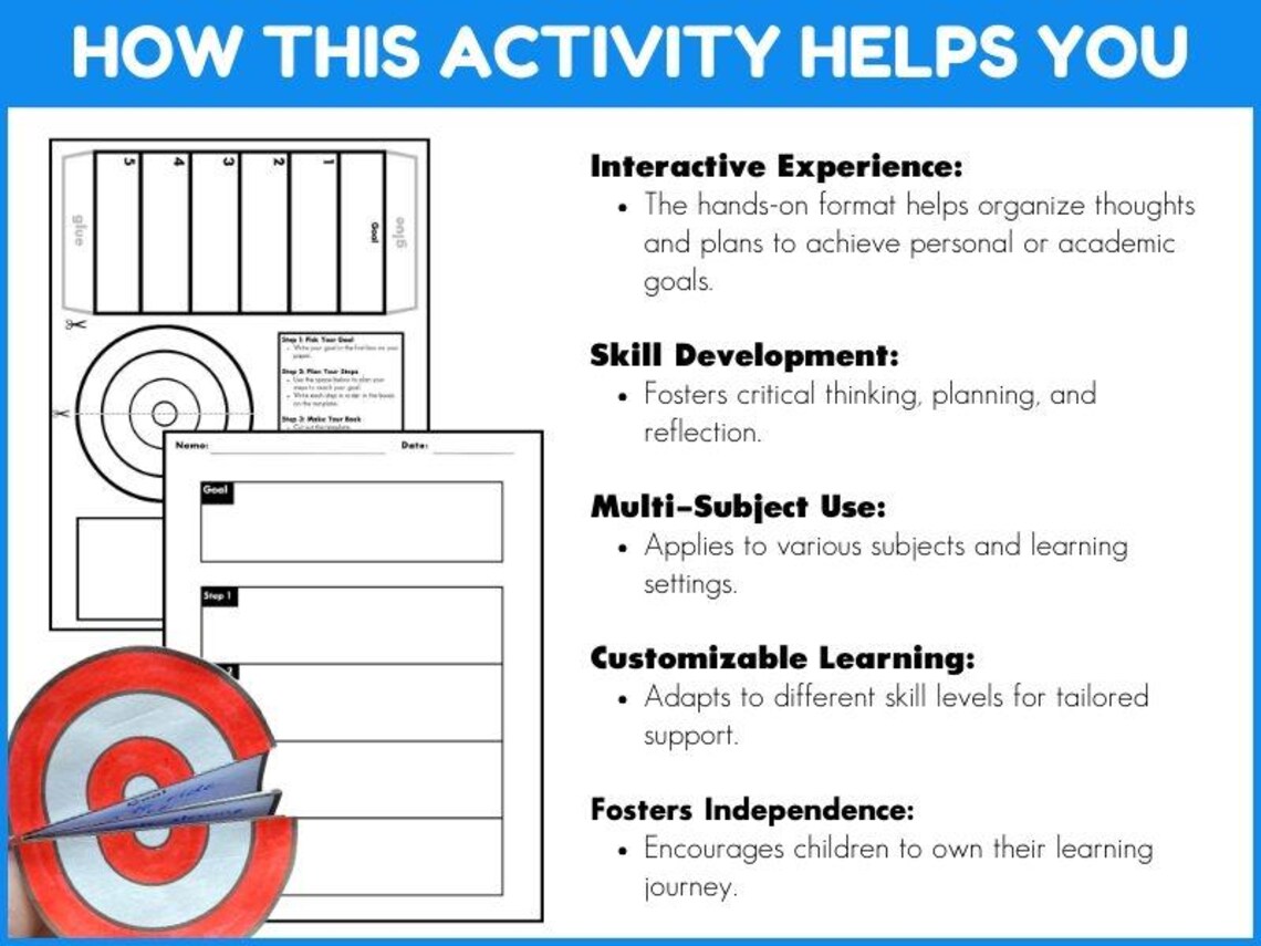 New Year 2025 | Goal Setting and Mapping | Foldable Interactive Book ...