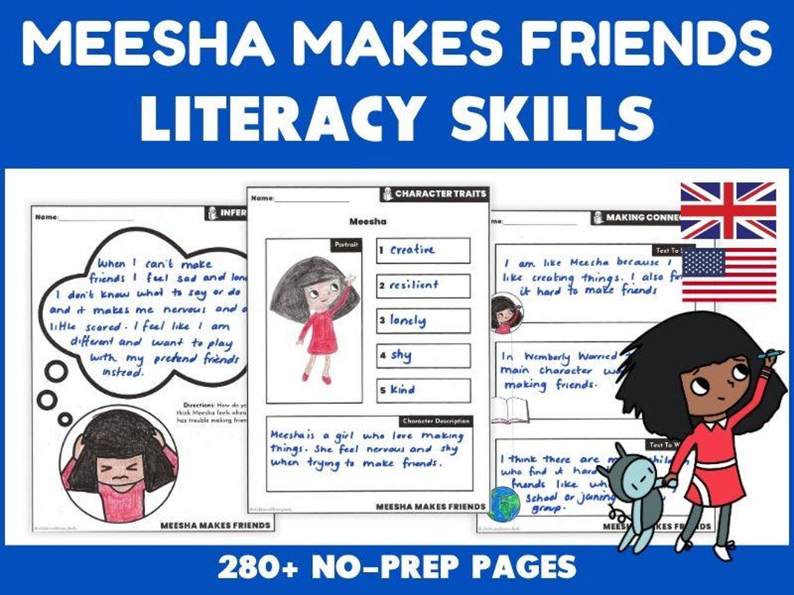 Meesha Makes Friends Activities - Reading Comprehension - Reading ...