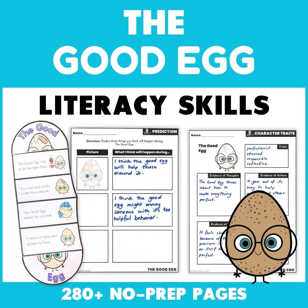 The Good Egg Book Activities - Literacy Skills and Story Elements - Etsy