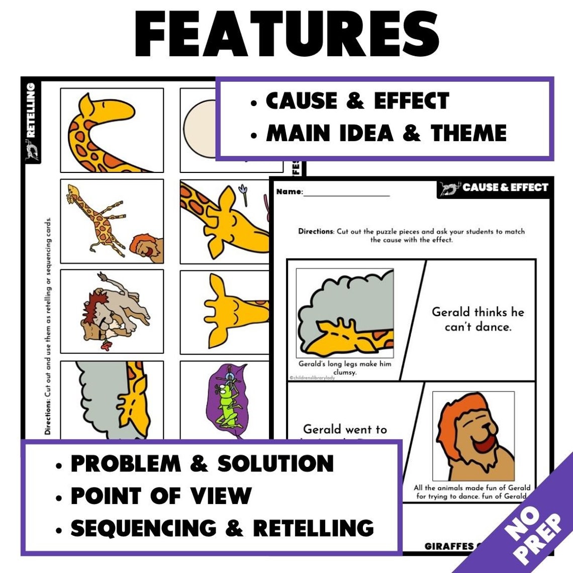 Giraffes Can't Dance Activities - Reading Comprehension and Literacy ...