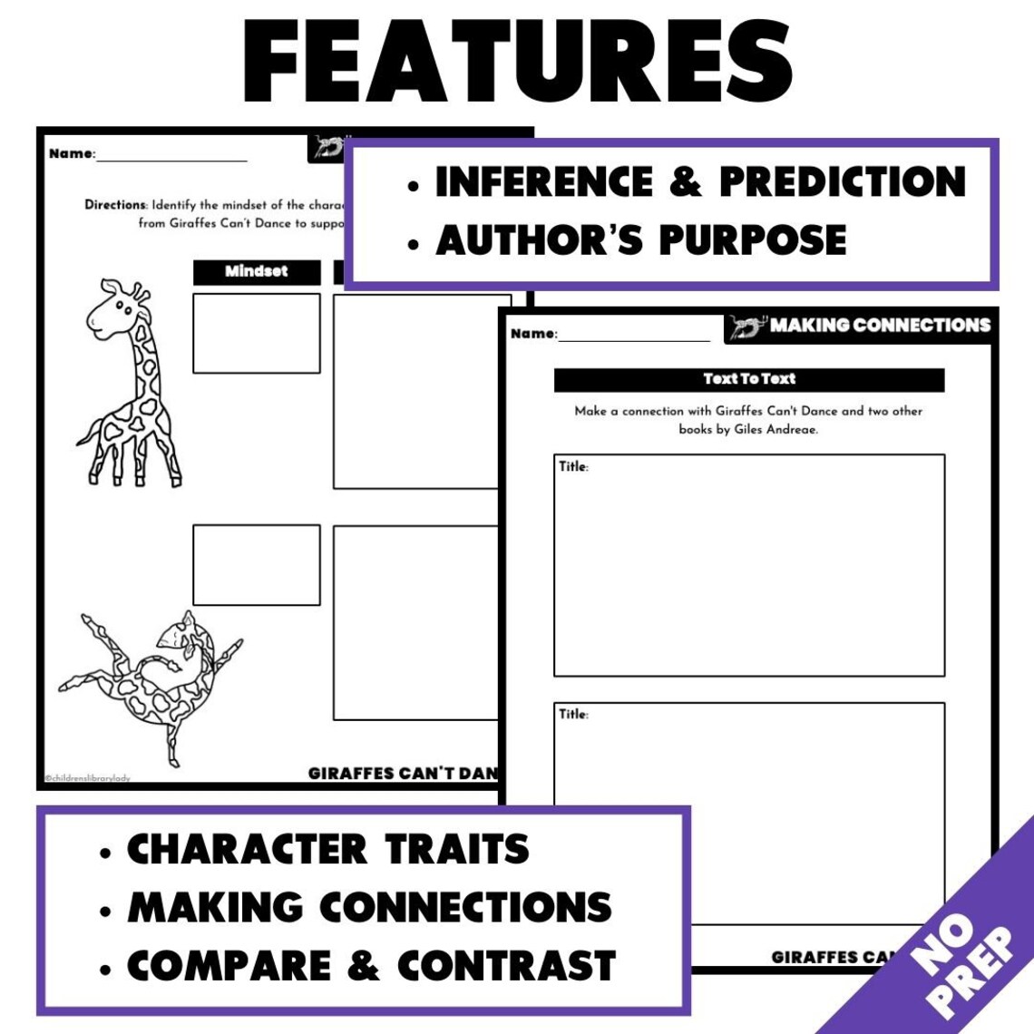 Giraffes Can't Dance Activities - Reading Comprehension and Literacy ...