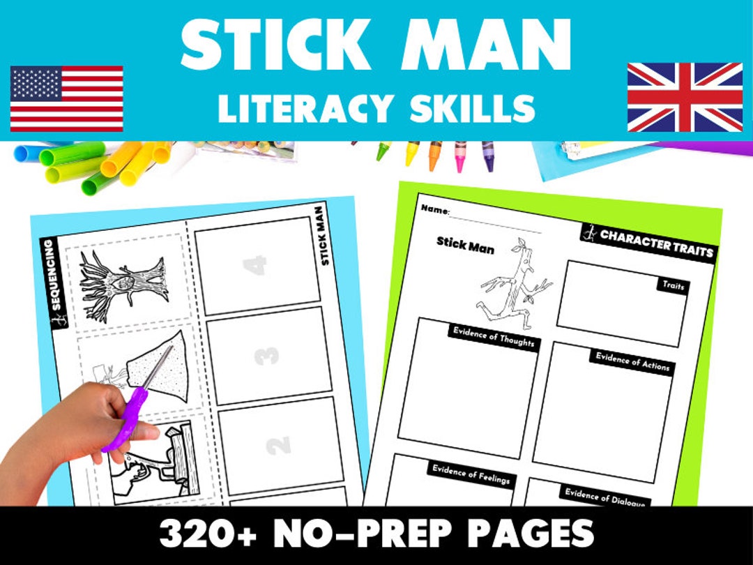 Stick Man Book Activities - Julia Donaldson Literacy Read Aloud Book ...