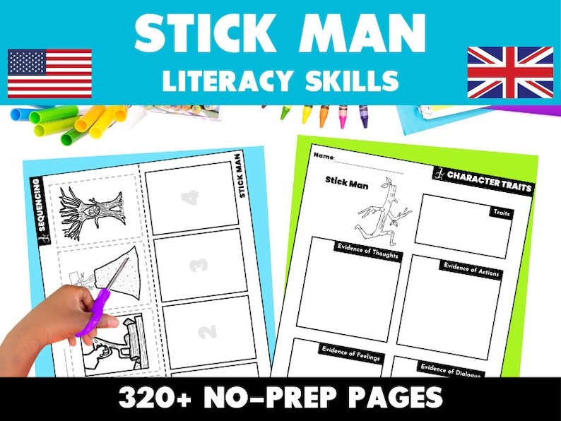 Stick Man Book Activities - Julia Donaldson Literacy Read Aloud Book ...