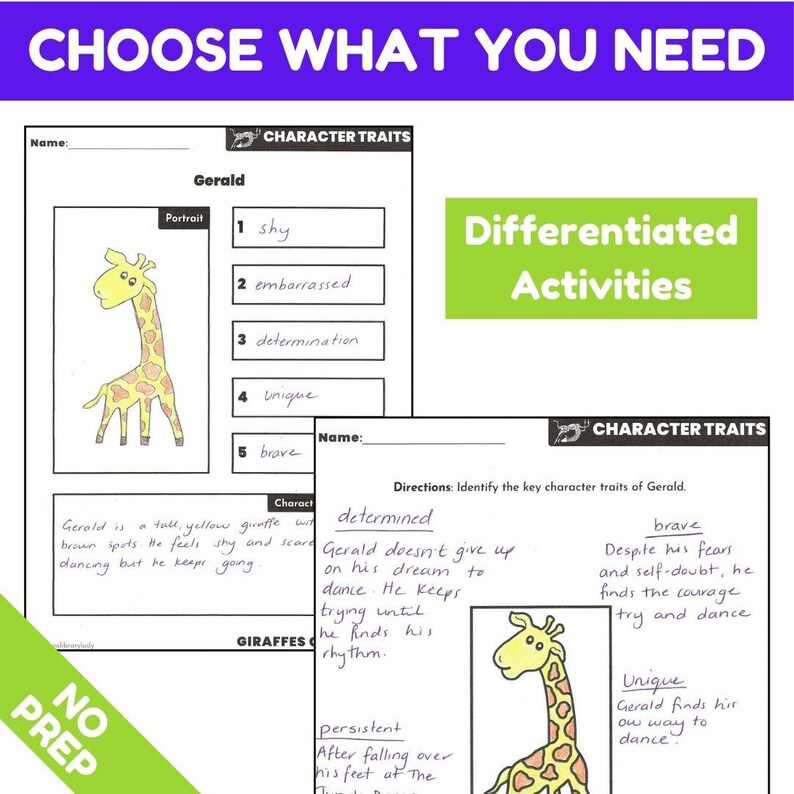 Giraffes Can't Dance Activities - Reading Comprehension and Literacy ...