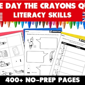 The Day the Crayons Quit Book Activities - Reading Comprehension ...