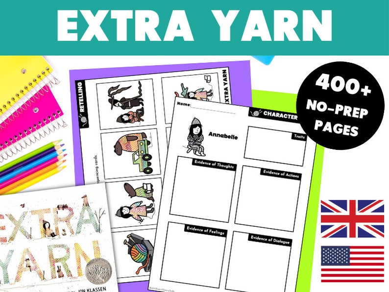 Extra Yarn Activities Literacy Story Elements Picture Book Read Aloud ...