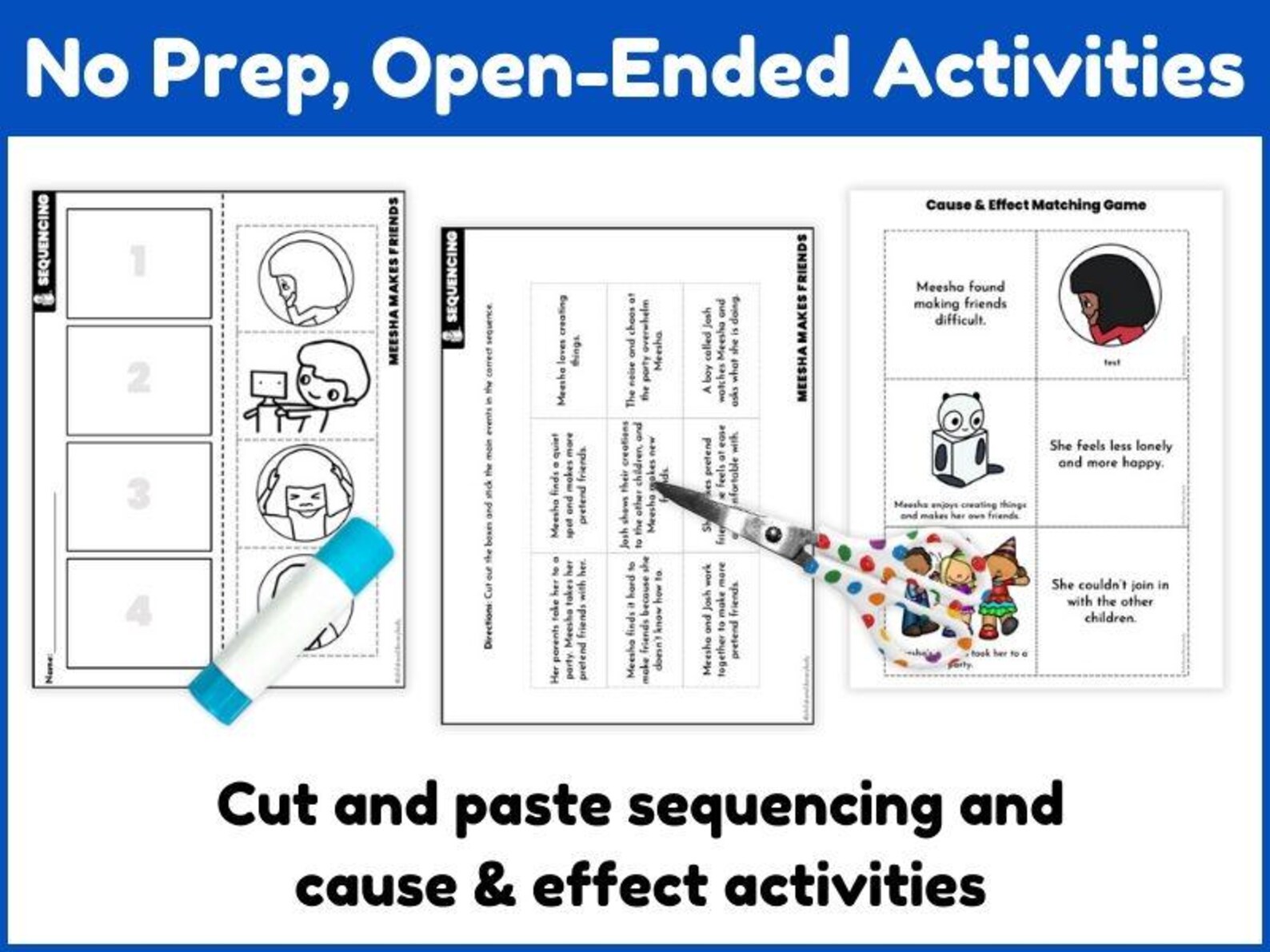 Meesha Makes Friends Activities - Reading Comprehension - Reading ...