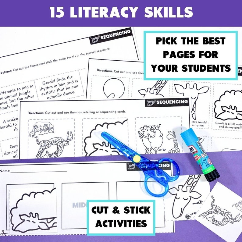 Giraffes Can't Dance Activities - Reading Comprehension and Literacy ...