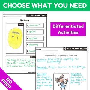 Ruby Finds a Worry Activities - Reading Comprehension and Literacy ...