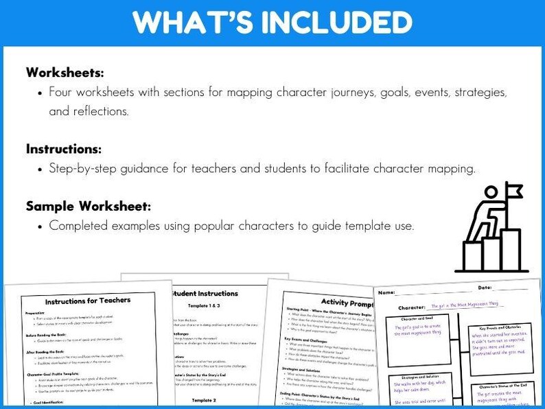 Book Character Goal Setting Templates My Goals Child Goal Mapping ...