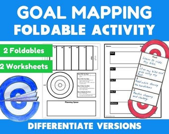 Book Character Goal Setting Templates My Goals Child Goal Mapping ...