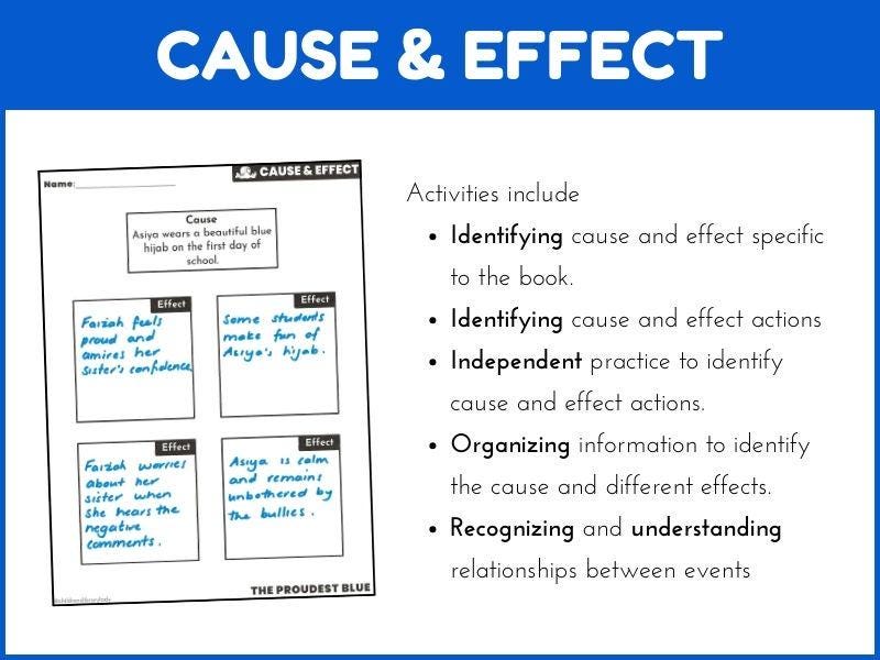 The Proudest Blue Book Activities - Literacy Skills and Story Elements ...