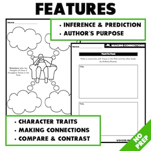 Voices in the Park Activities - Point of View Activities - Picture Book ...