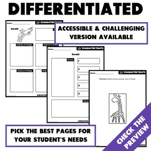 Giraffes Can't Dance Activities - Reading Comprehension and Literacy ...