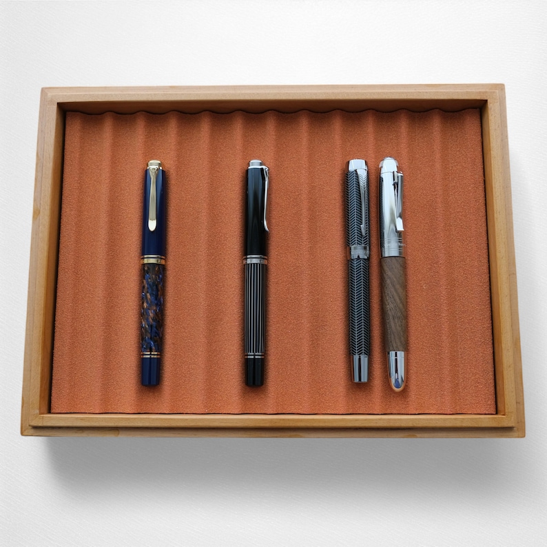 Fountain Pen Display Case, Wooden Pen Storage Box, Luxury Pen Organizer ...