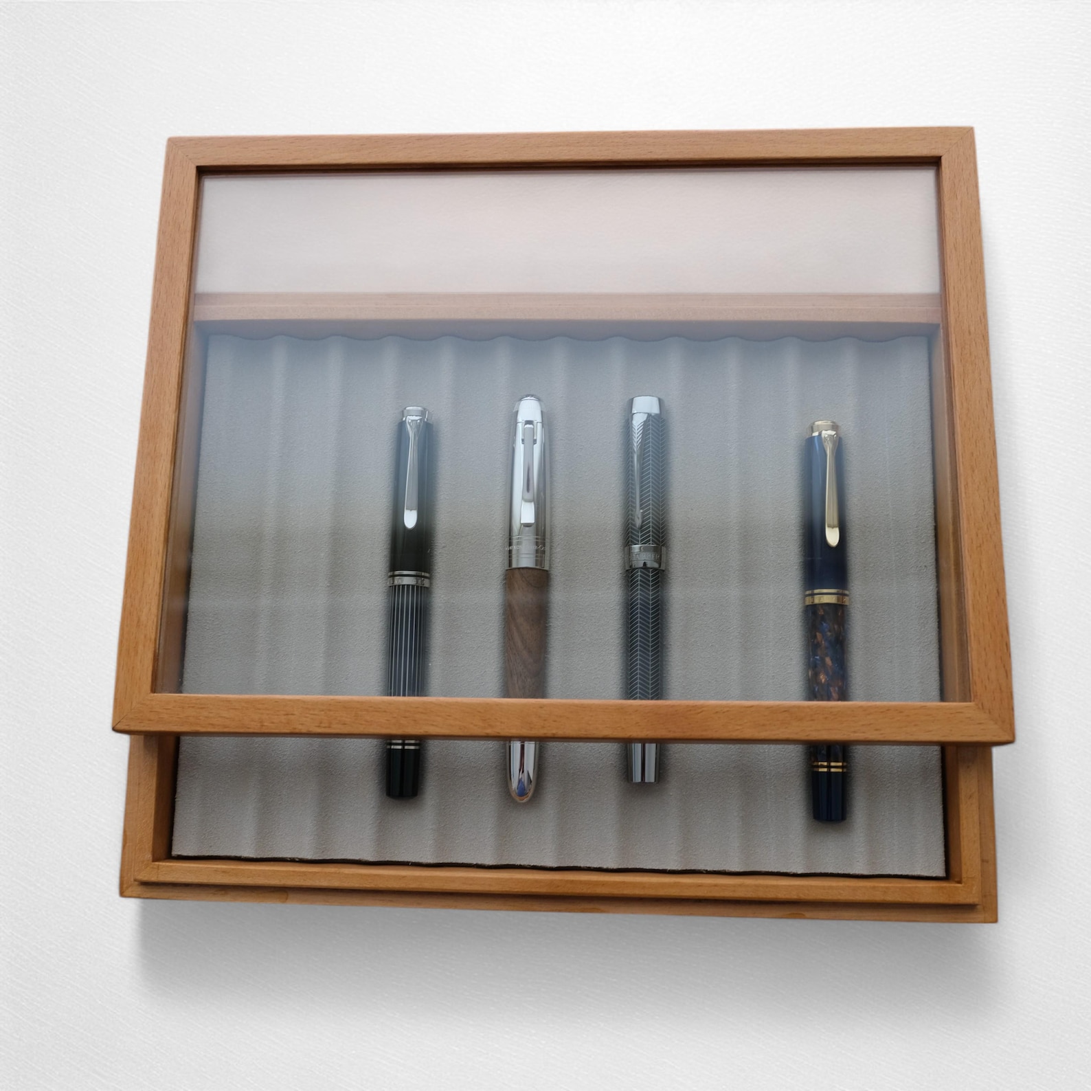 Fountain Pen Display Case, Wooden Pen Storage Box, Luxury Pen Organizer ...