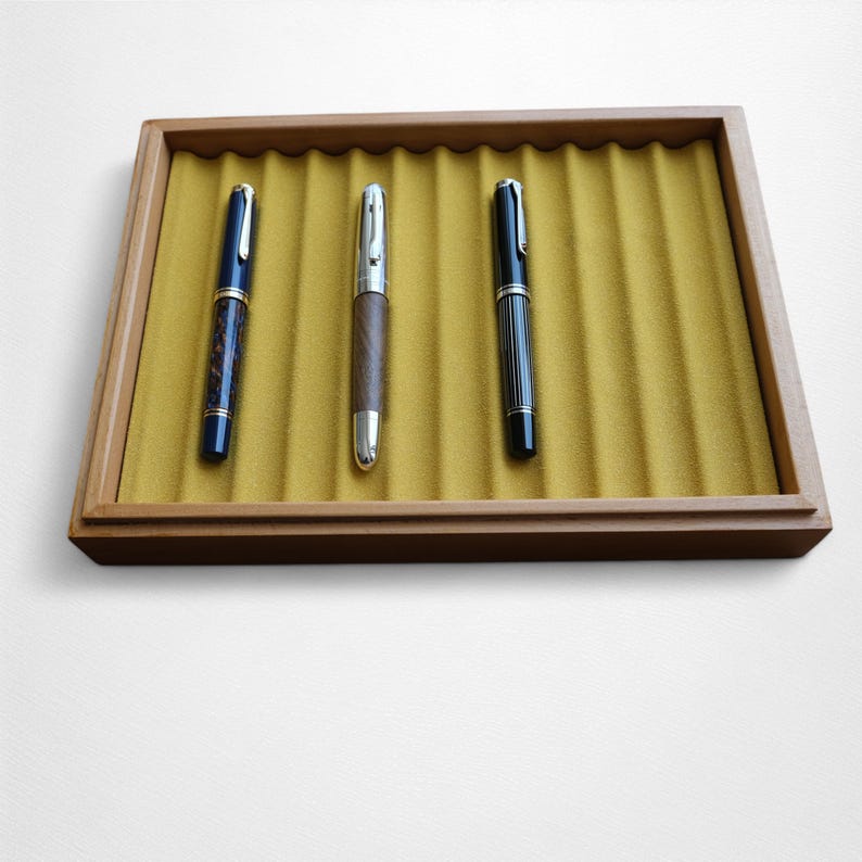 Fountain Pen Display Case, Wooden Pen Storage Box, Luxury Pen Organizer ...