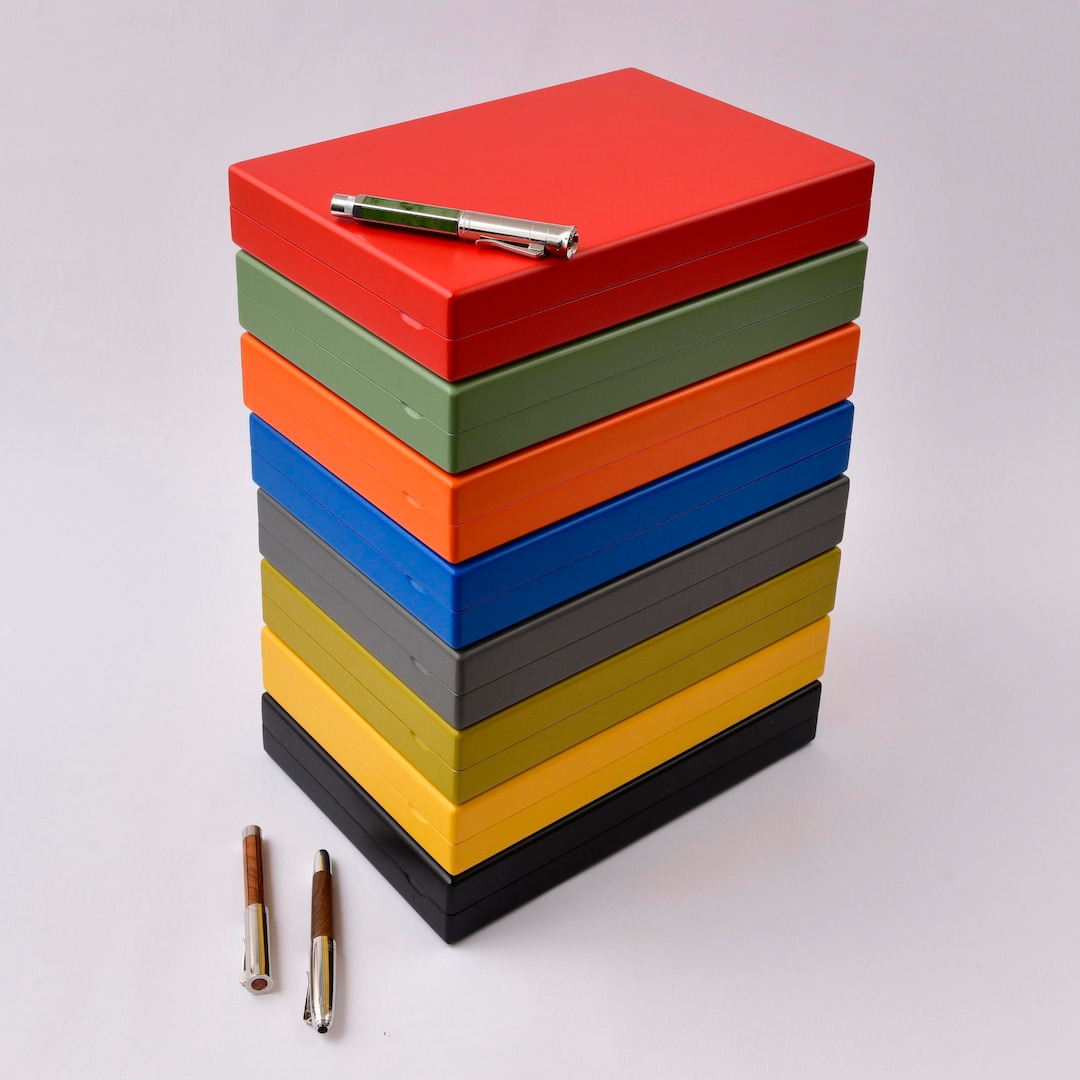 Handcrafted Wooden Pen Box | 11 Pen Holder | Soft Lining | Magnetic ...