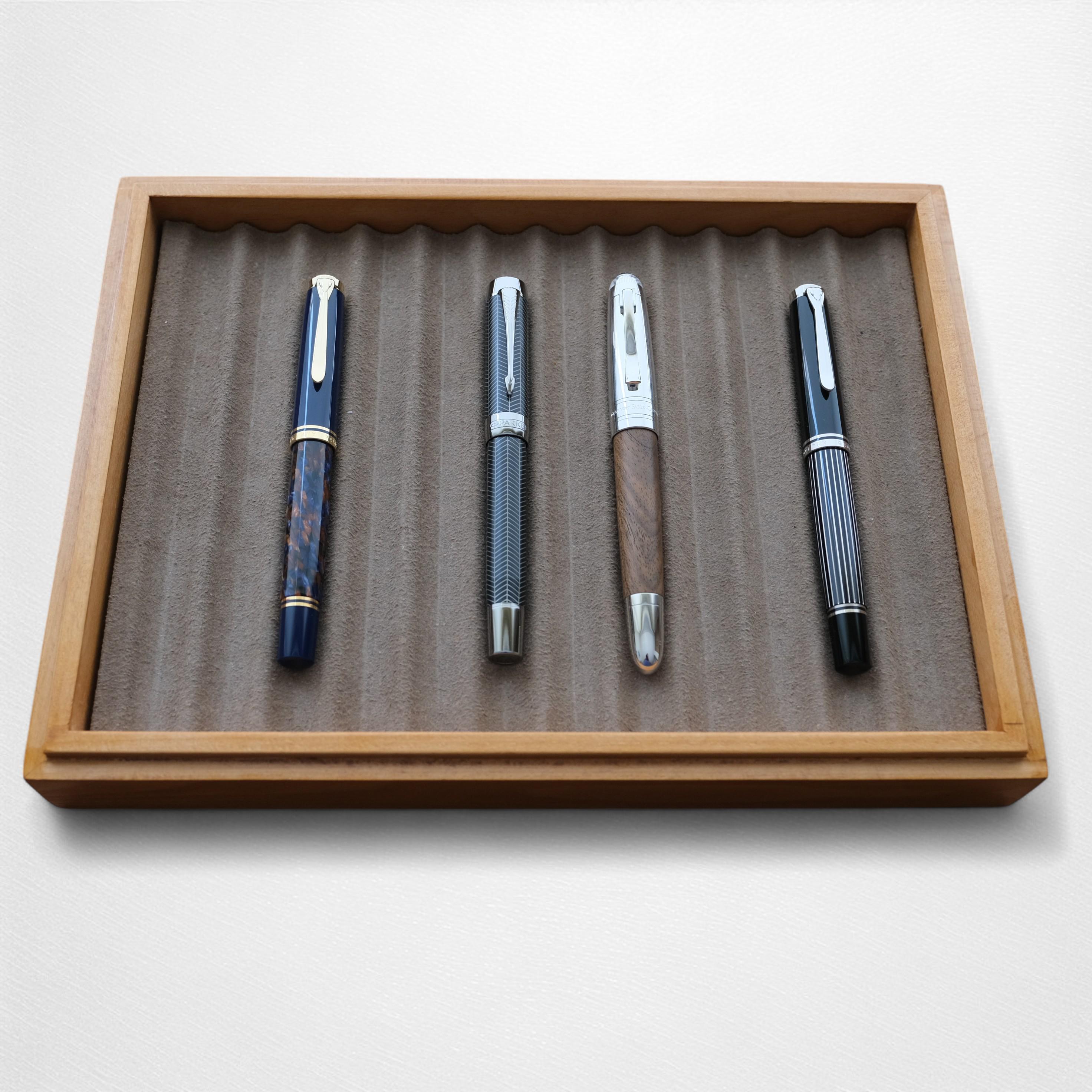 Fountain Pen Display Case, Wooden Pen Storage Box, Luxury Pen Organizer ...