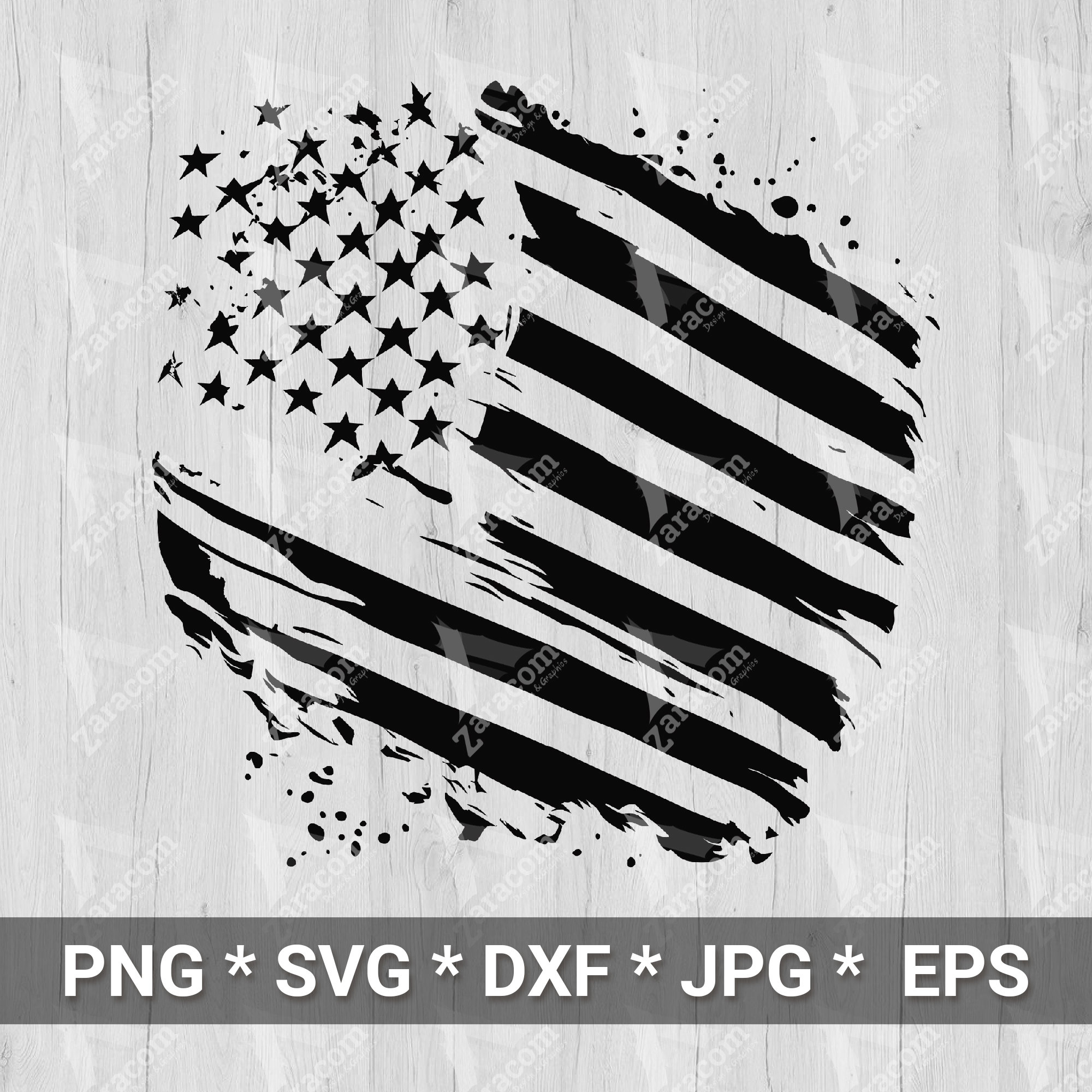 Distressed USA Flag Svg,png,jpg,dxf,usa Flag Cut Files,american Flag ...