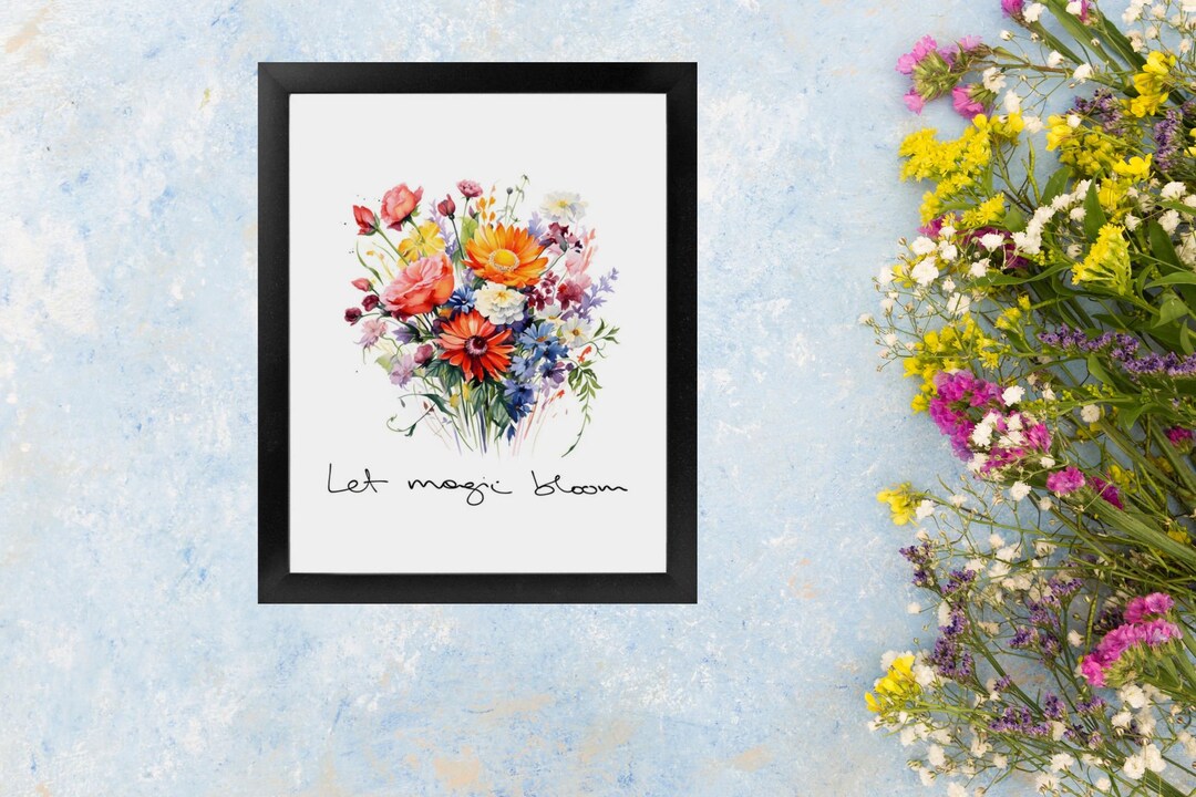 Let Magic Bloom Wall Art. Loa-inspried Empowering Art - Etsy