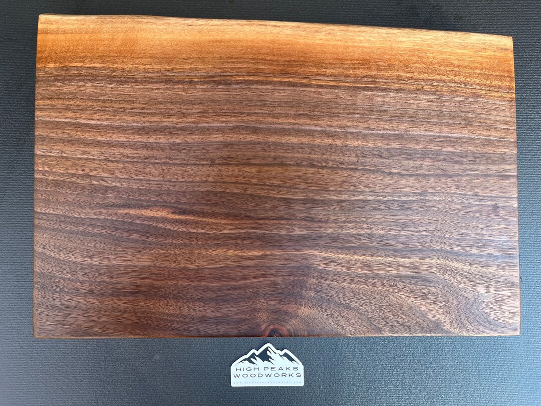 Black Walnut Live Edge Cutting Board - Etsy