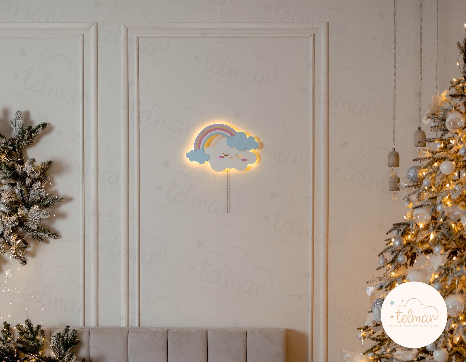 Rainbow Wall Light Led, Nursery Lamp, Kids Wall Light, Lamp Shade ...