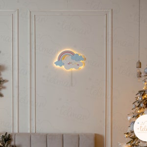Rainbow Wall Light Led, Nursery Lamp, Kids Wall Light, Lamp Shade ...