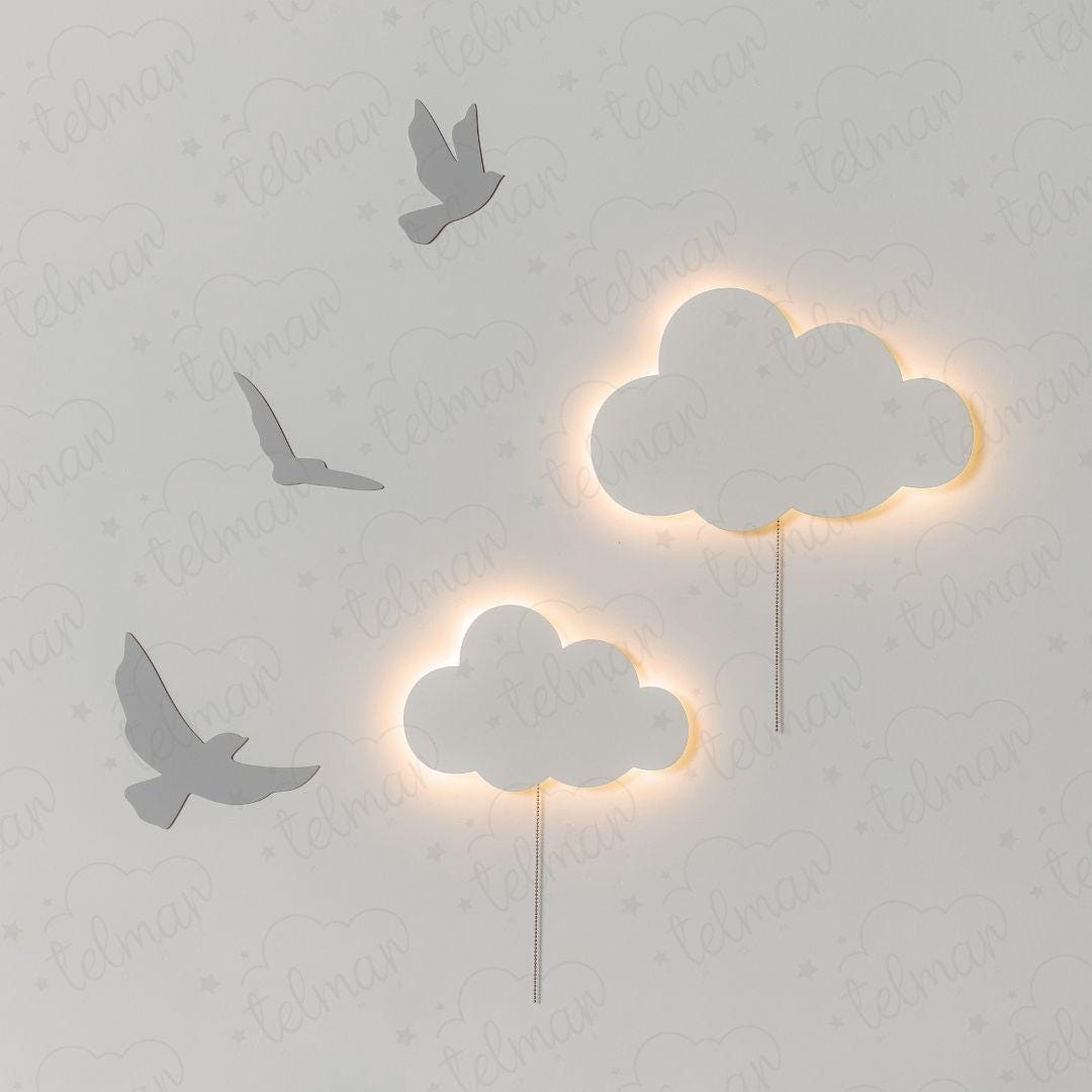 Cloud Wall Lamp, Cloud Light, Baby Room Decor, Baby Night Light, Room ...