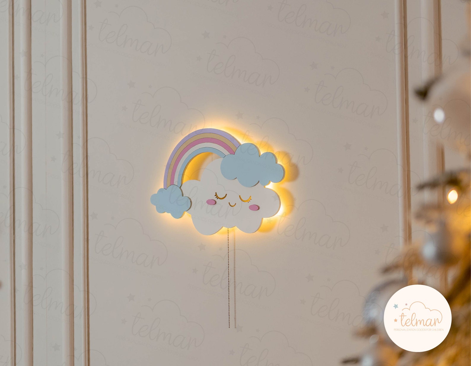 Rainbow Wall Light Led, Nursery Lamp, Kids Wall Light, Lamp Shade ...
