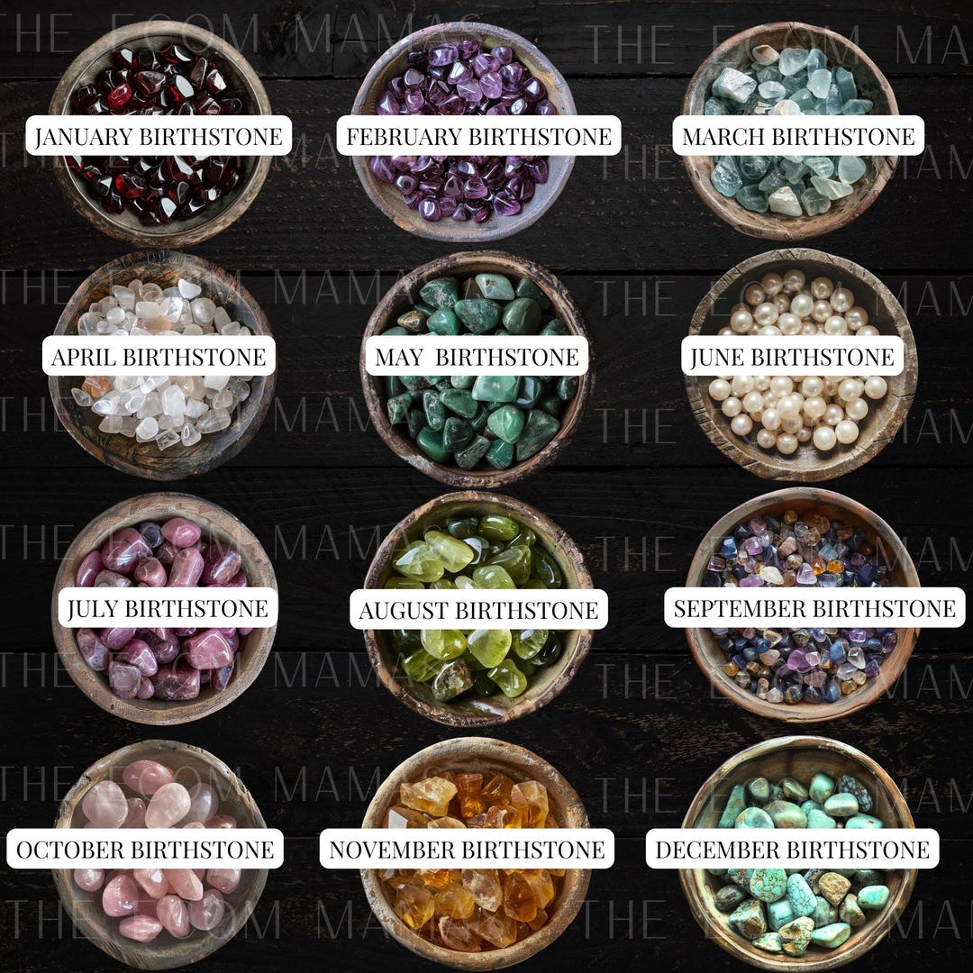 Birthstone Chart for Jewelry Maker or Supplier , Done for You Info Card ...