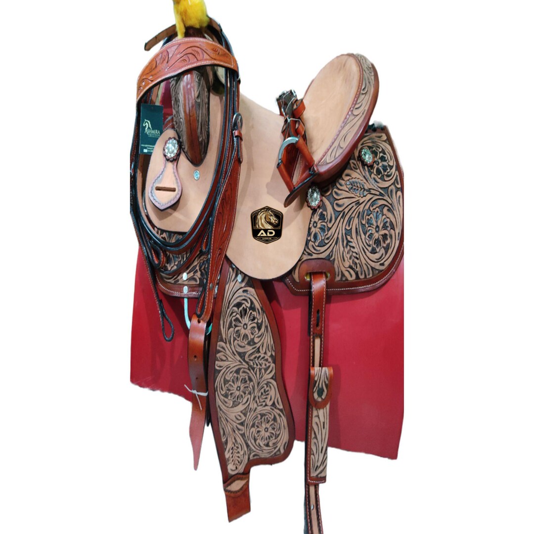 Western Barrel Racing Horse Saddles Premium Leather Comfort Quality ...