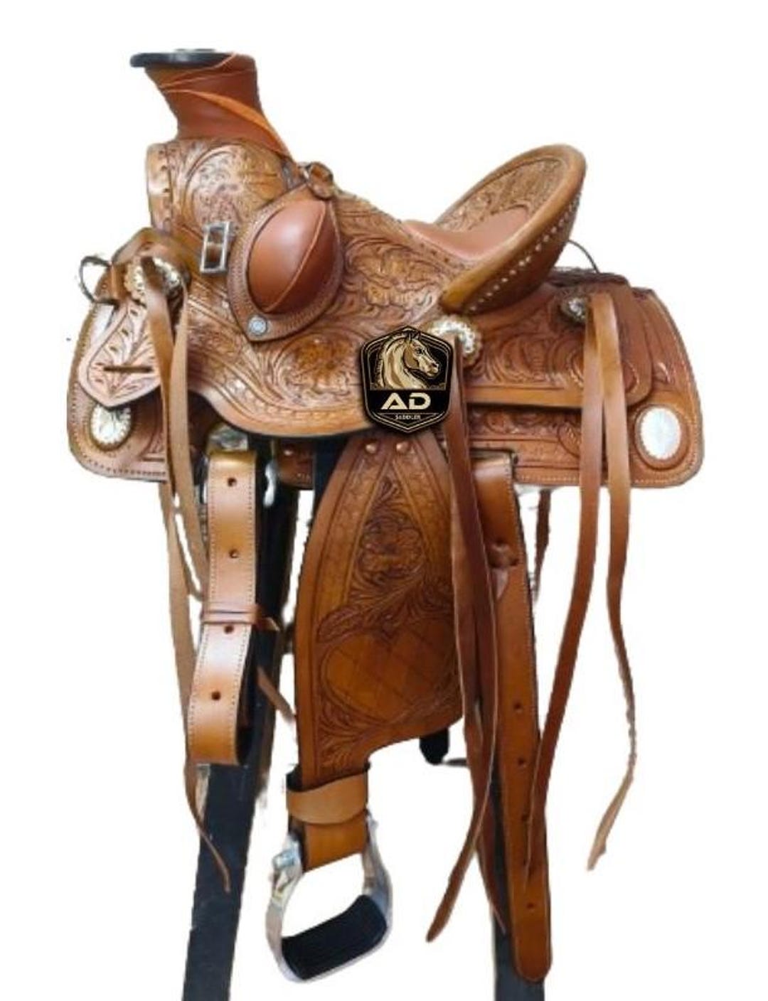 Roping Ranch Wade Tree A Fork Work Leather Western Horse Saddle ...